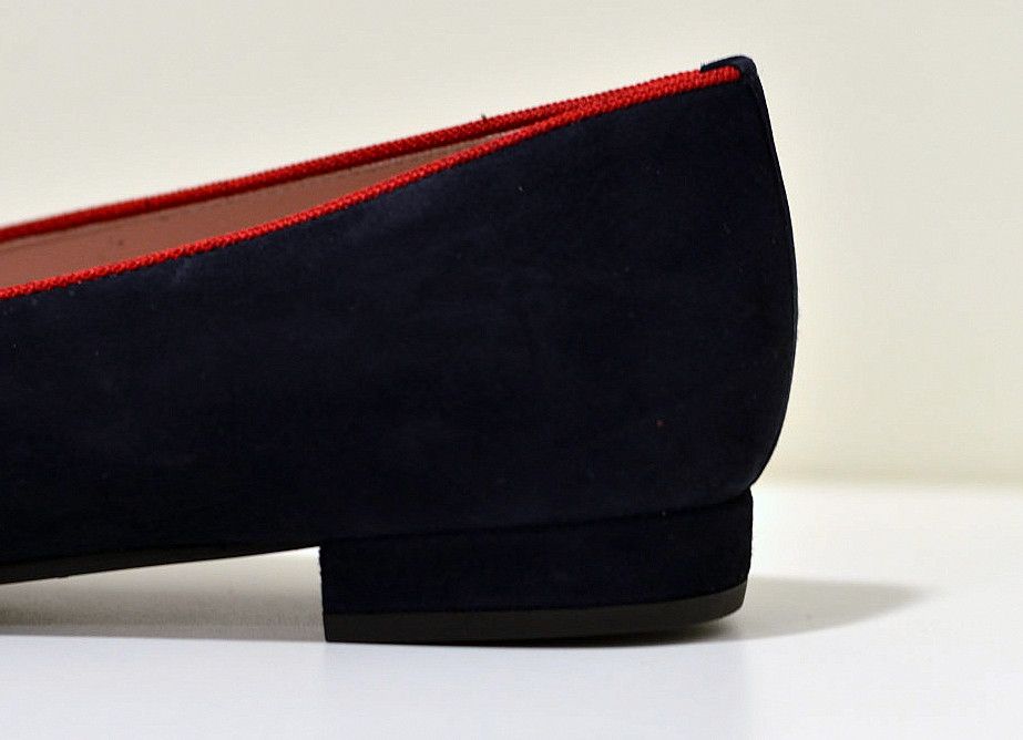 Pretty Ballerinas Ella ANGELIS Navy Blue - Klassischer Ballerina mit ...